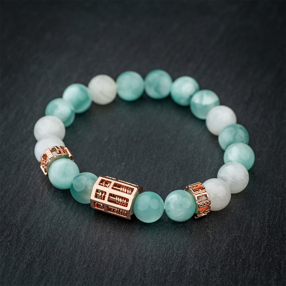 Triple Wealth Abacus Bracelet - The Clover – Hoseiki Jewelry