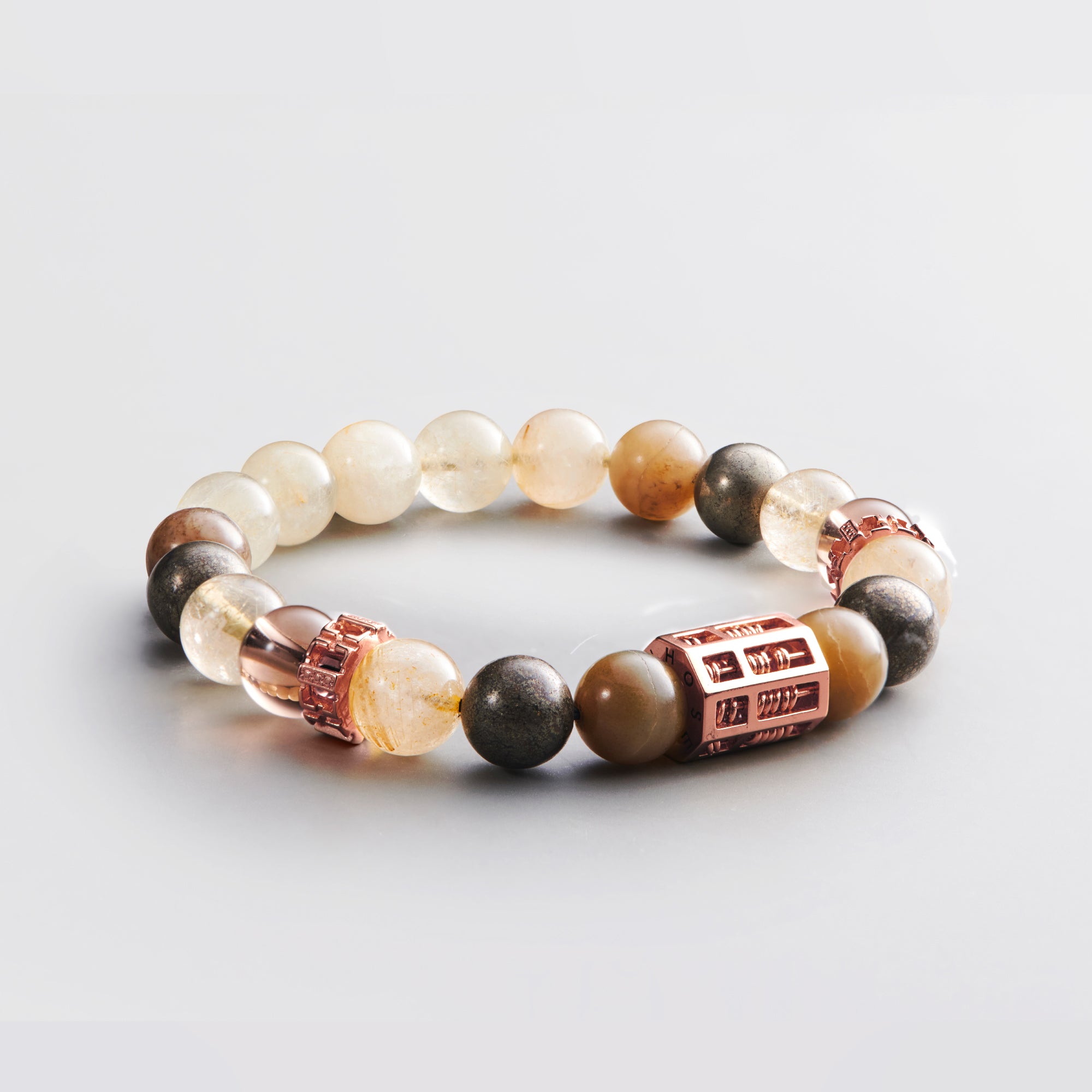 Triple Wealth Abacus Bracelet - The Bounty – Hoseiki Jewelry